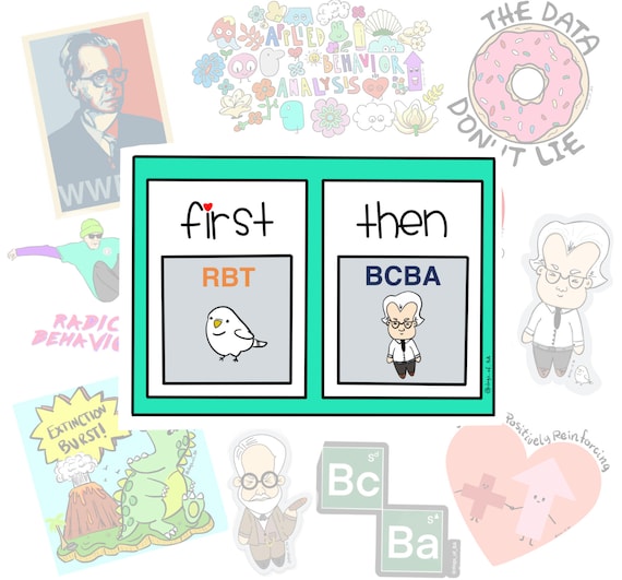 First RBT Then BCBA Sticker - Etsy