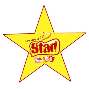 Starburst Gift Tag! Digital Download - Etsy