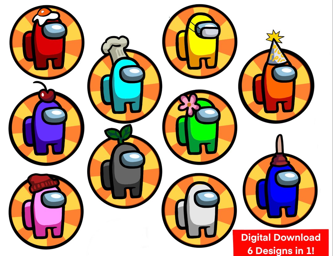 Among Us- Party Decor-6 in 1! Digital Download! - Etsy