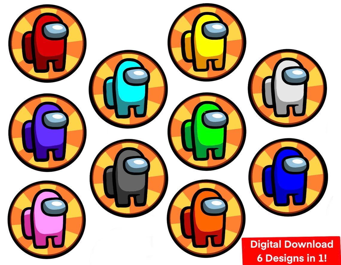 Among Us- Party Decor-6 in 1! Digital Download! - Etsy