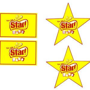 Starburst Gift Tag! Digital Download - Etsy