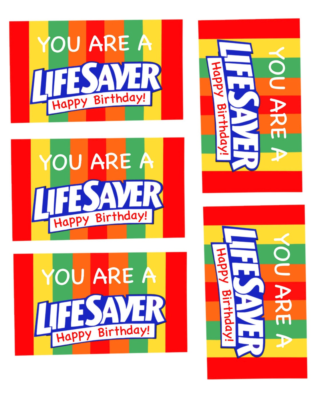 Lifesaver Gift Tag Digital Download - Etsy