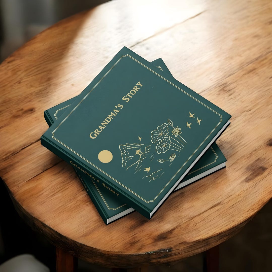 Grandma Memory Book | Guided Journal for Grandmother | Life Story ...