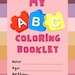 1. ABC Coloring Book, Alphabet Coloring Pages, Learning Activity Book ...