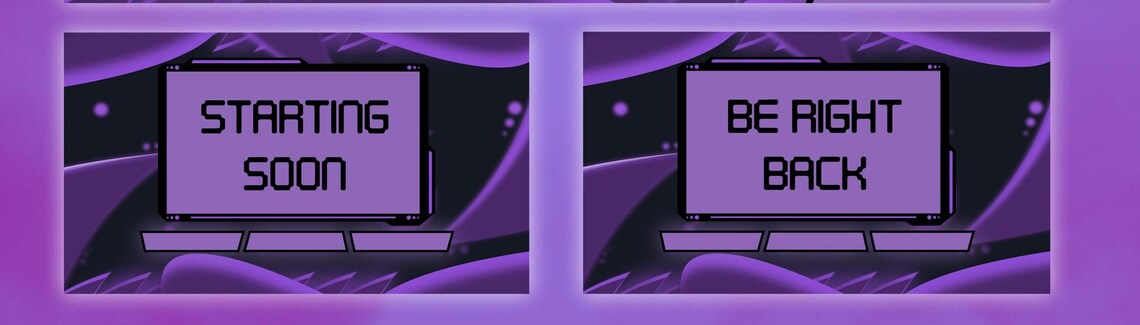 Purple Livestream Layout, Overlay for Twitch, Layout for Streamers ...