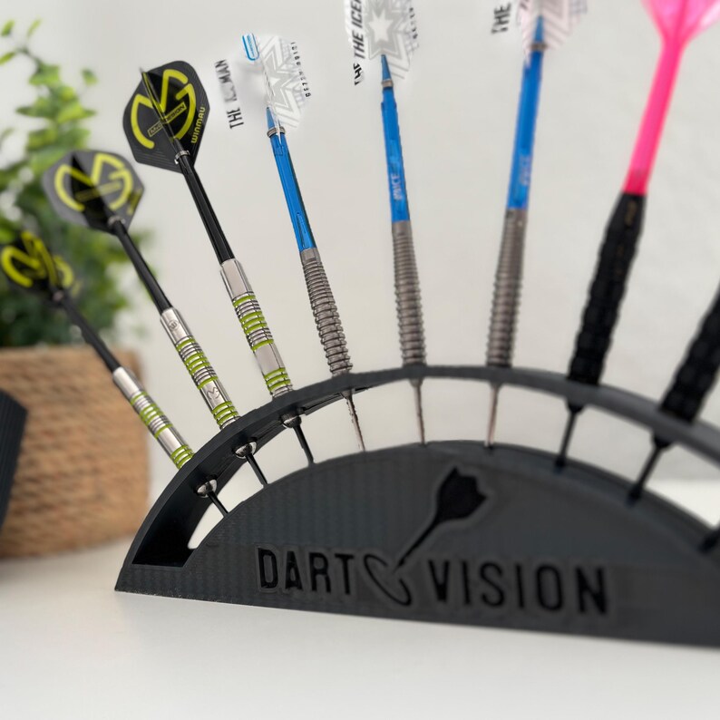 DART VISION – Dart Stand for 9 Darts | Stylish Dart Holder for Steel ...