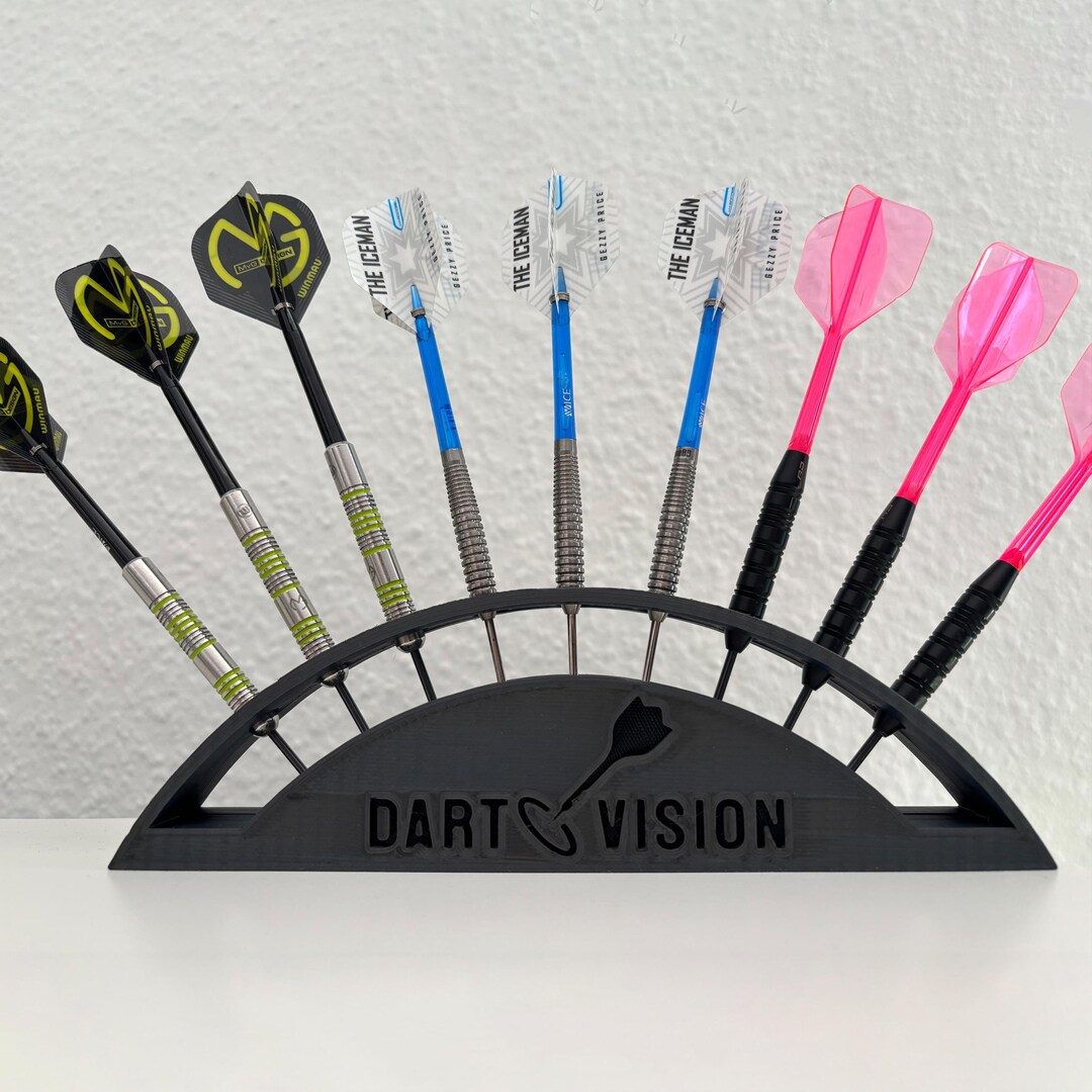 DART VISION – Dart Stand for 9 Darts | Stylish Dart Holder for Steel ...