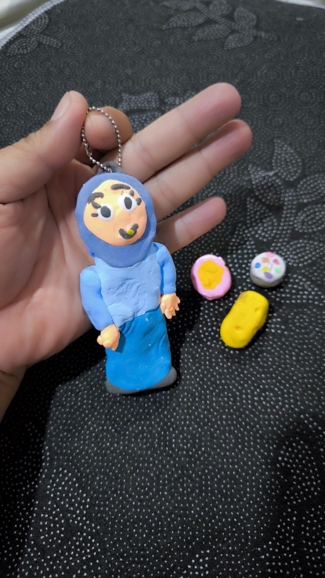 Malay Girl Malaysian Figurine Keychain in Traditional Costume With ...