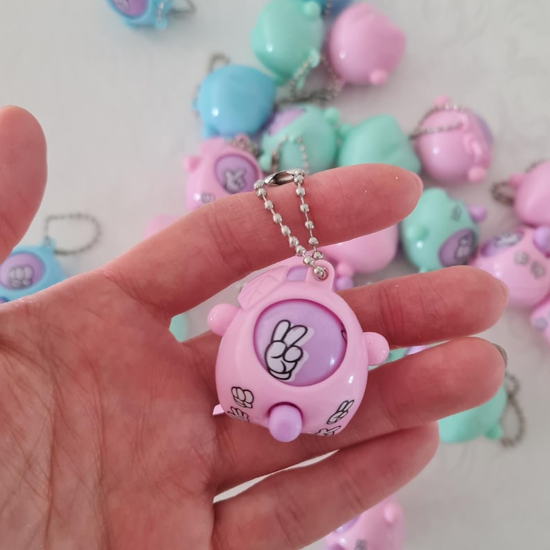 Rock Paper Scissors Mini Toy Keychain – Cute Fidget Game - Etsy