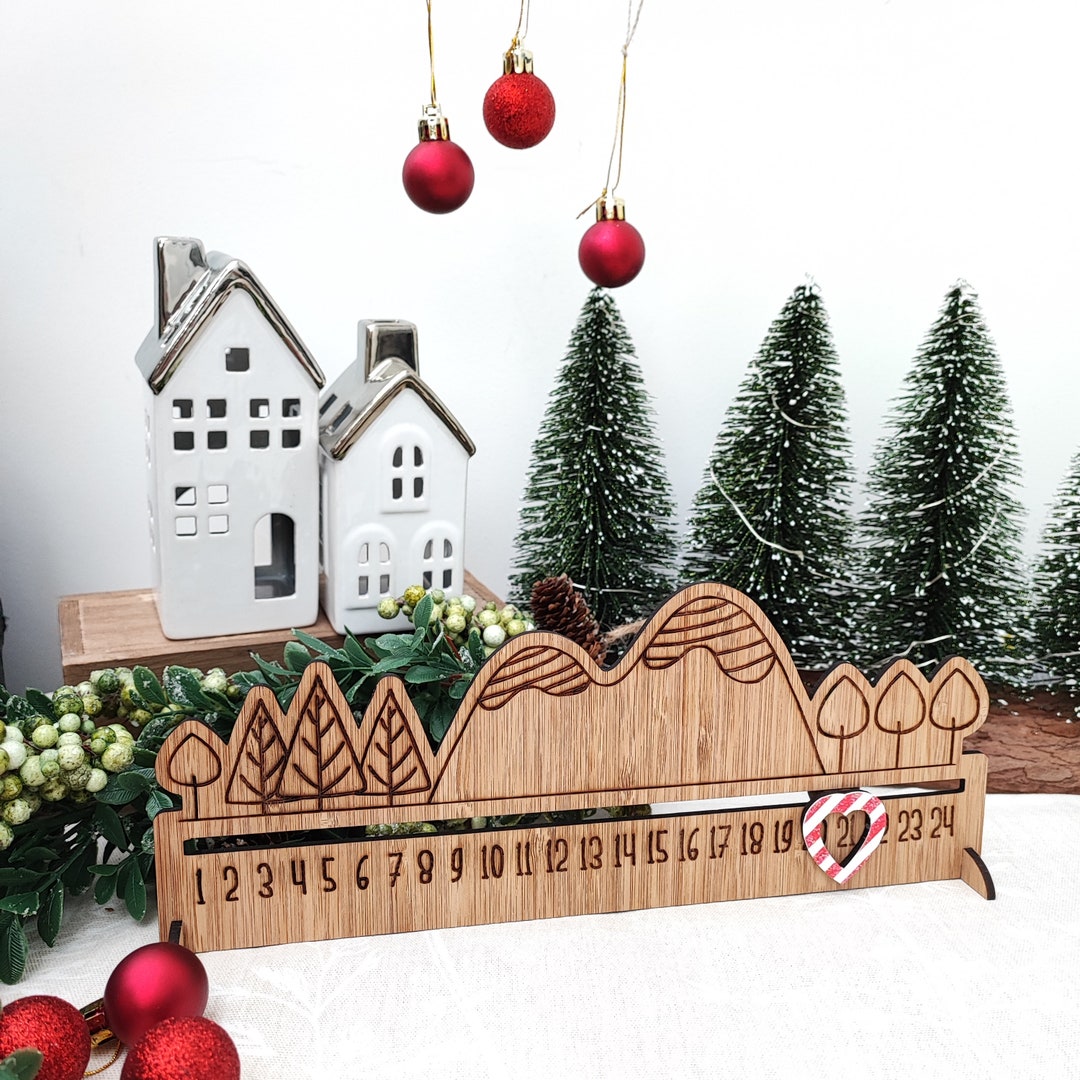 Wooden Christmas Countdown Winter Wonderland Advent Calendar - Etsy UK