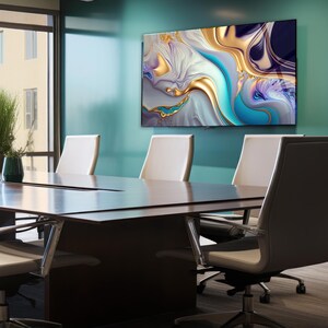 Colorful Tempered Glass All Art Abstract Extra Large Glass Wall Art ...