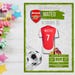 Editable Arsenal Football Birthday Invitation | Digital Soccer Party ...