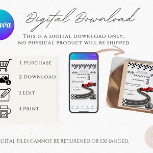 Formula One Birthday Invitation: Race Car Party (digital) - Etsy