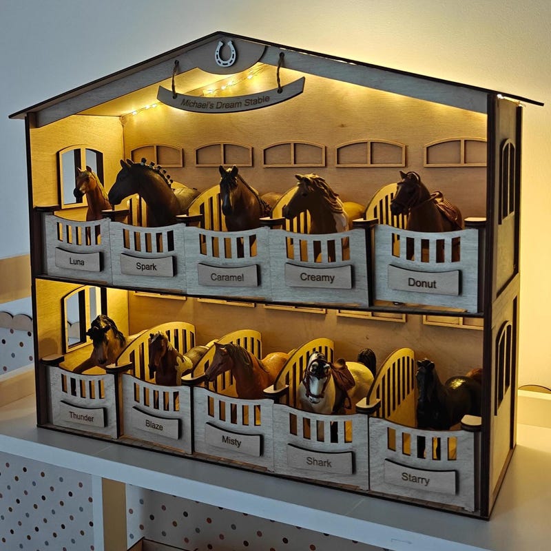 Horse Stable Kids Toy - Etsy