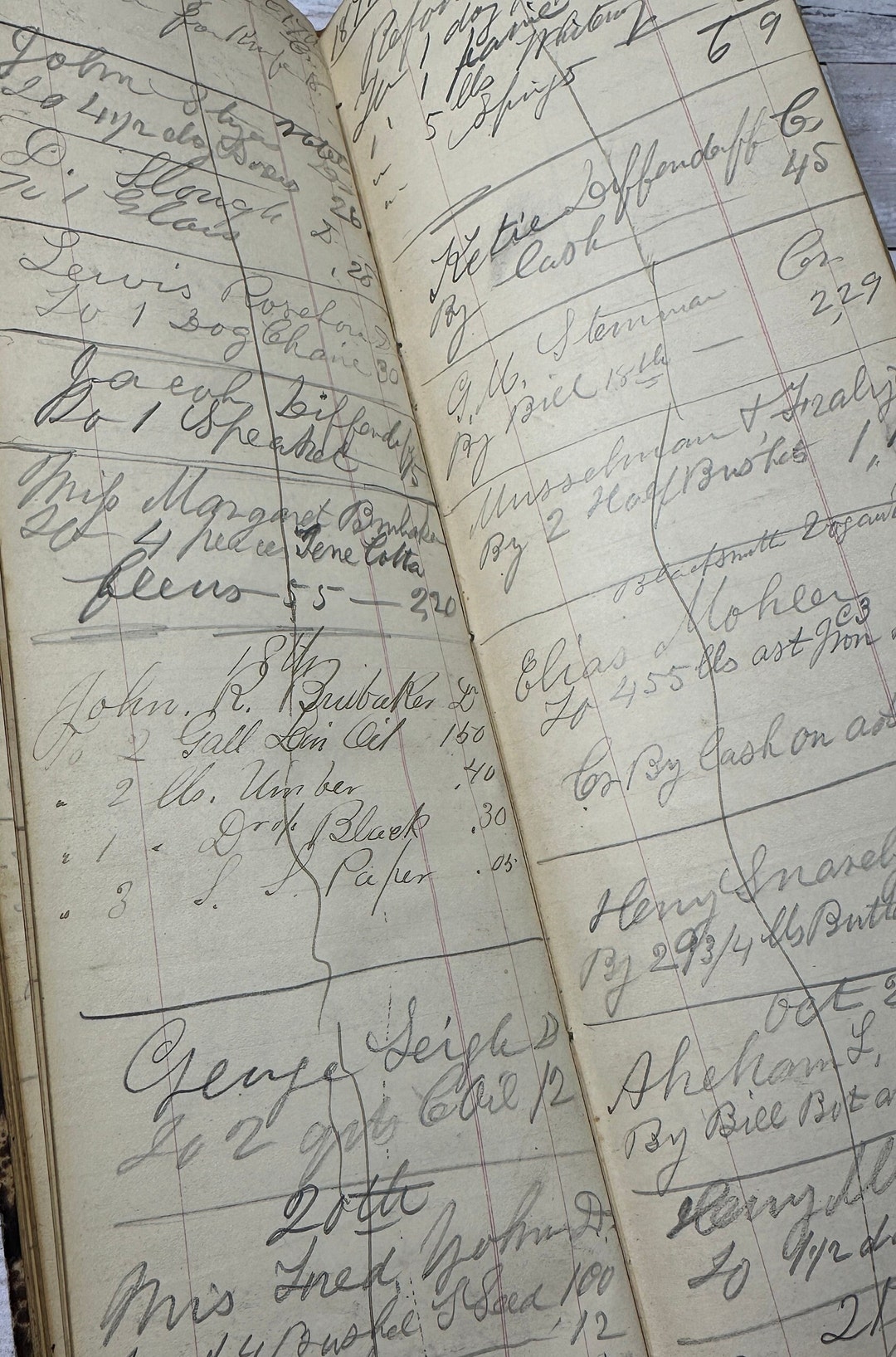 1879 Ledger - Unique Size, Full of Writing (1 of 3) - Antique, Old ...