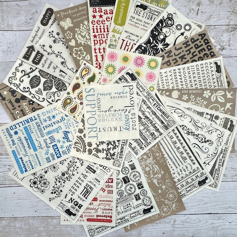 Transfer Rub Ons - Etsy