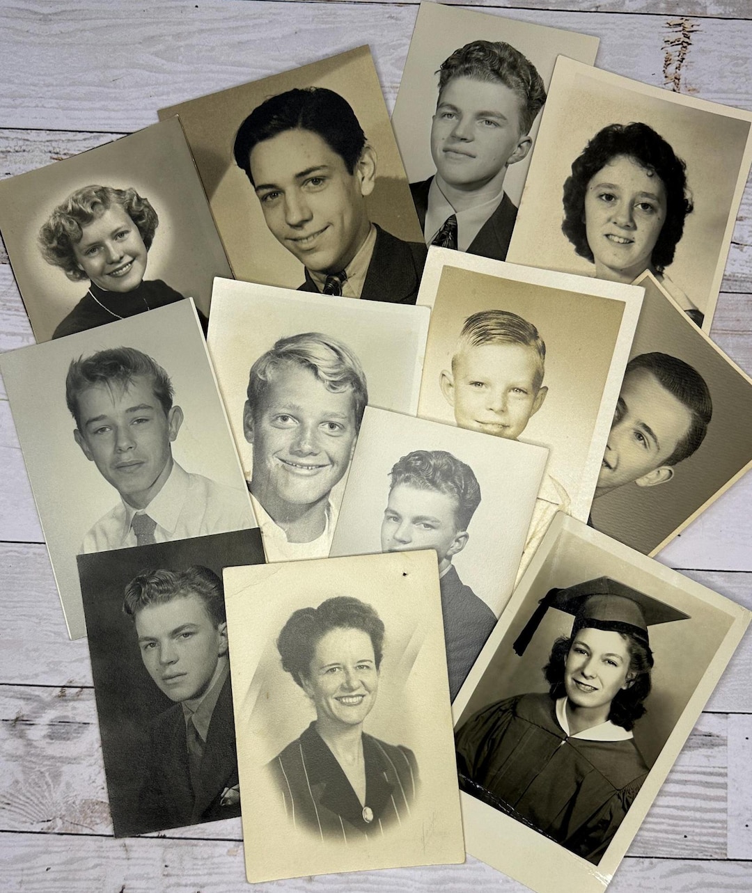 12 - Vintage Headshot Photos - Sepia, B&W, Black and White, Antique ...