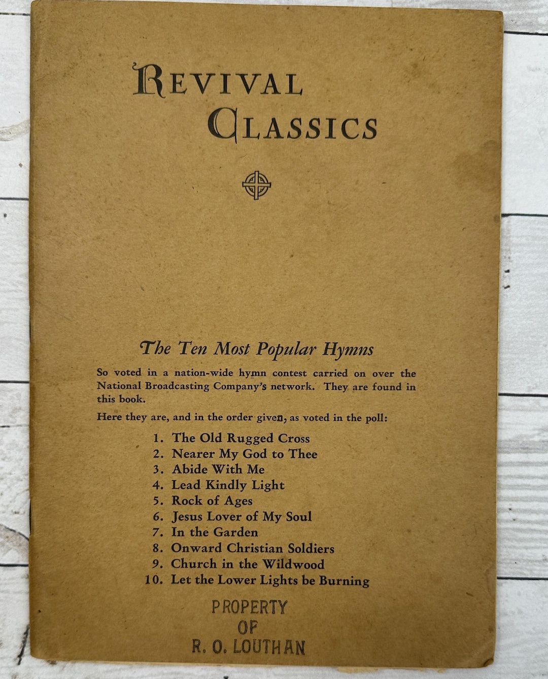 Revival Classics the Ten Most Popular Hymns - Etsy
