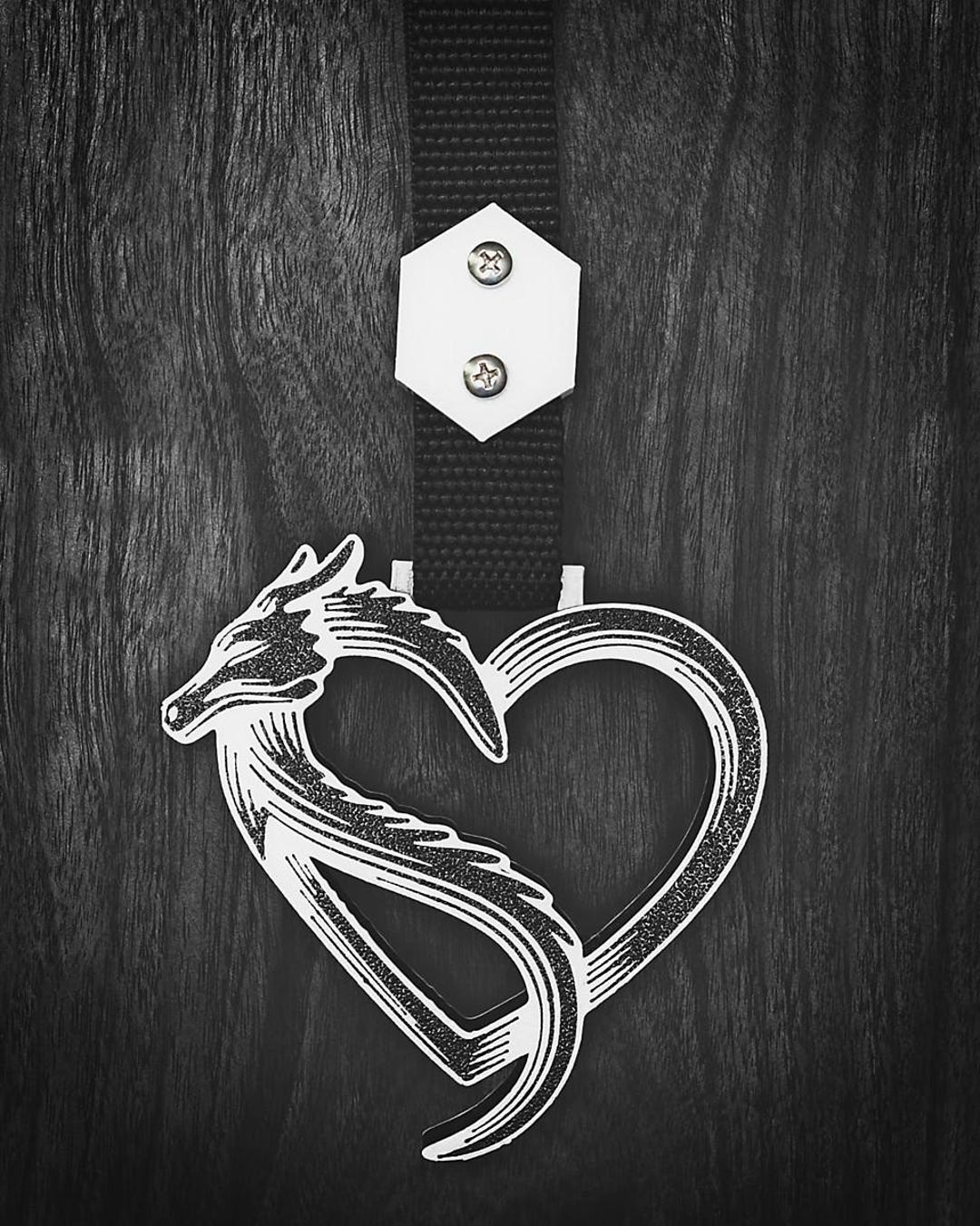 NEW COLORS | Tsurikawa JDM Ring Charm Japanese Dragon Heart Shaped ...