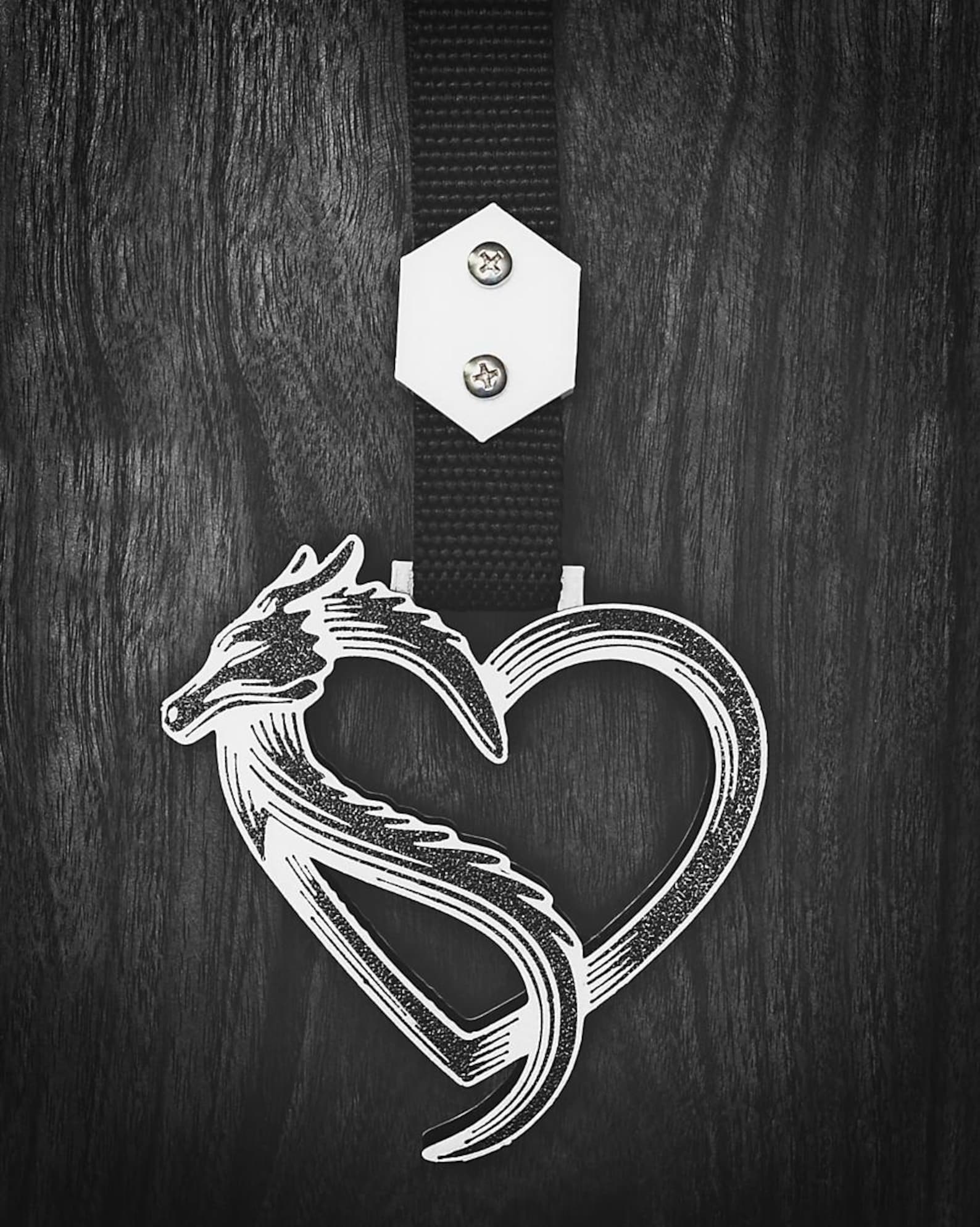 NEW COLORS | Tsurikawa JDM Ring Charm Japanese Dragon Heart Shaped ...