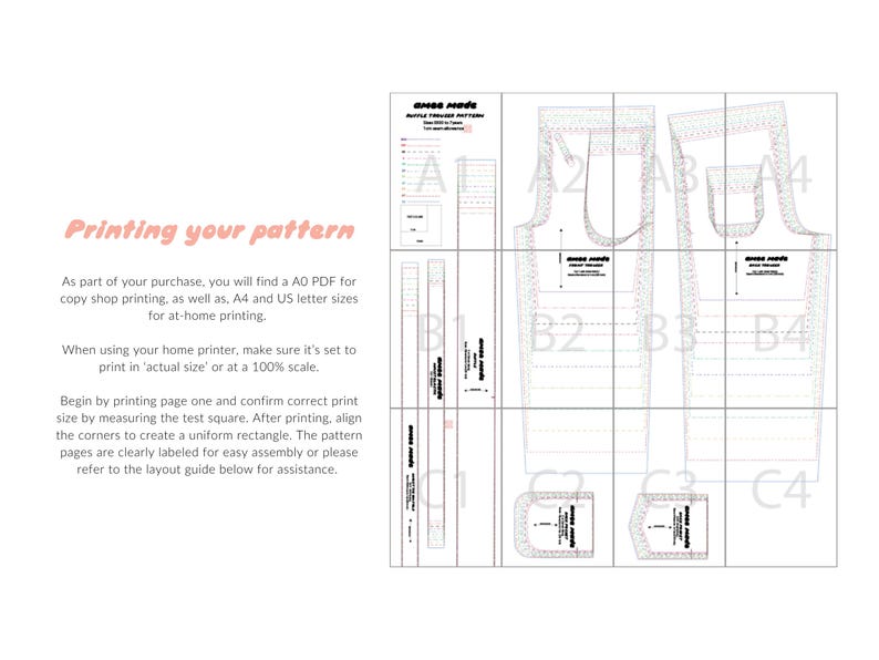 Lottie Ruffle Trousers | PDF Sewing Pattern | Baby & Kids Sizes 0000-7 ...