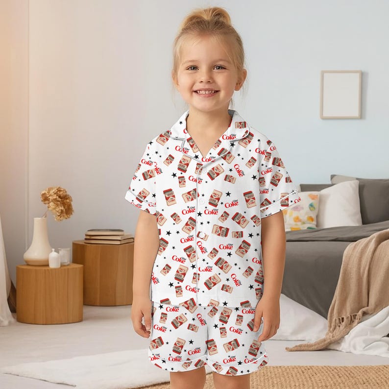 Retro Coke Pajamas Pajama Set for Family, Vintage Soda Can Pjs, Cute ...