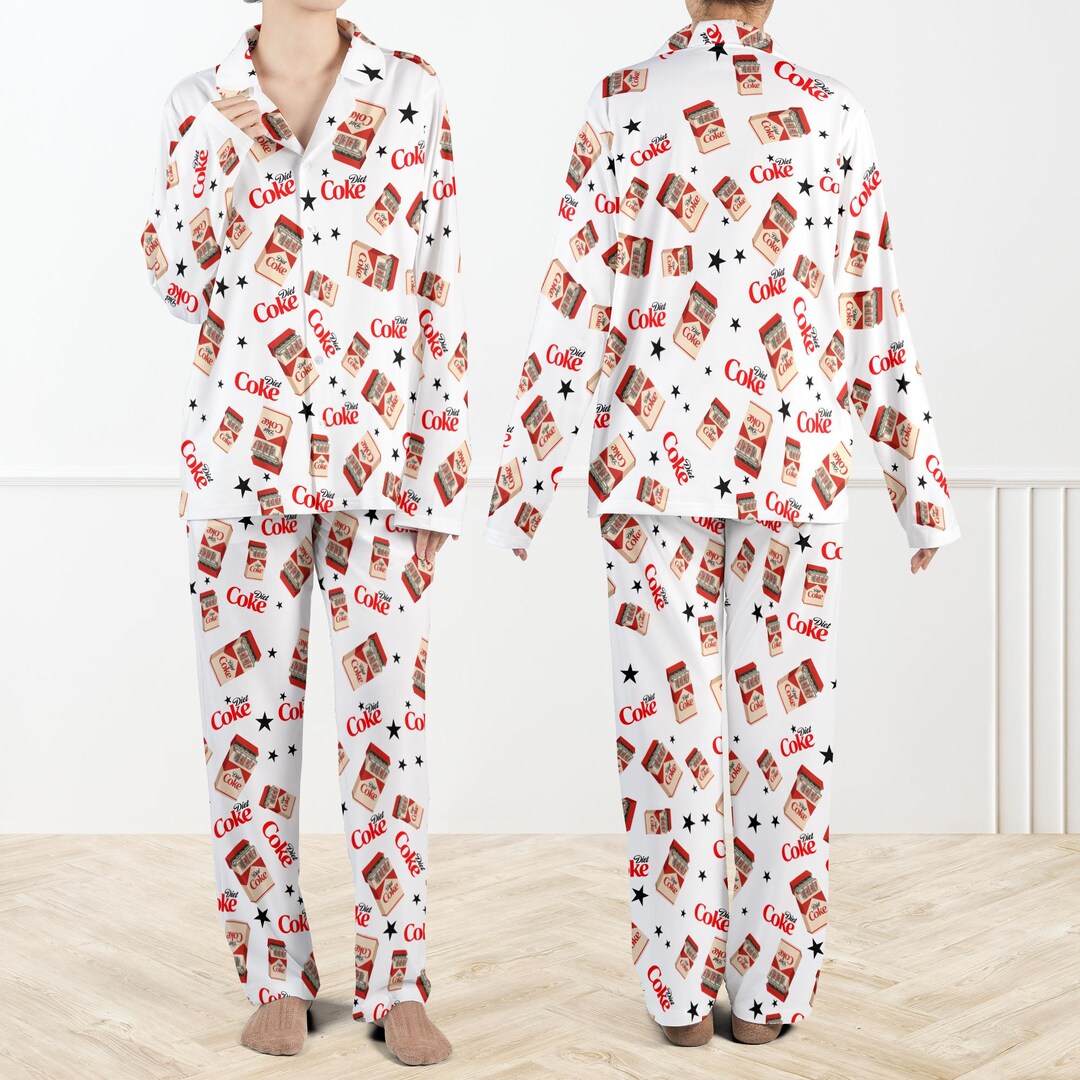 Retro Coke Pajamas Pajama Set for Family, Vintage Soda Can Pjs, Cute ...