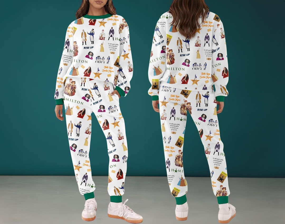 Hamilton Musical Pajamas Set for Women and Kids, Broadway Inspired ...