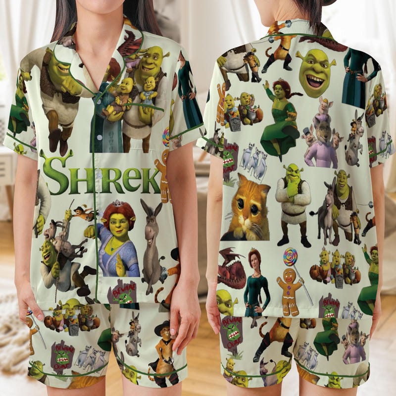 Shrek Pajamas - Etsy