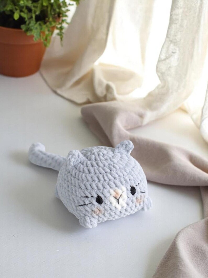 No-sew 3in1 Cat Bun and Cat Loaf Crochet Pattern Bundle, Amigurumi ...