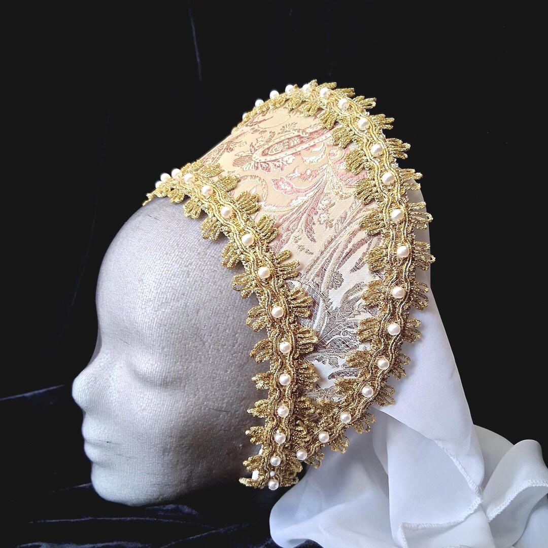 French Hood, Renaissance Hat, Anne Boleyn, Tudors - Etsy