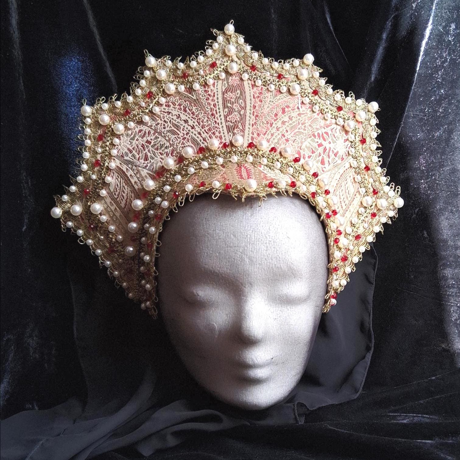 French Hood, Statement Piece, Renaissance Hat, Anne Boleyn, Tudors - Etsy