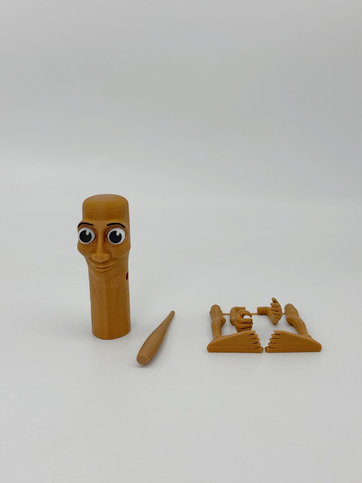 3D Printed Stickman Figurines - Tungtungtung Sahur Unique Miniature ...