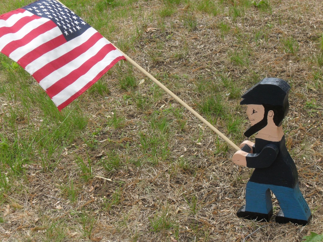 Union Civil War Soldier, Color Bearer, Flag Holder - Etsy
