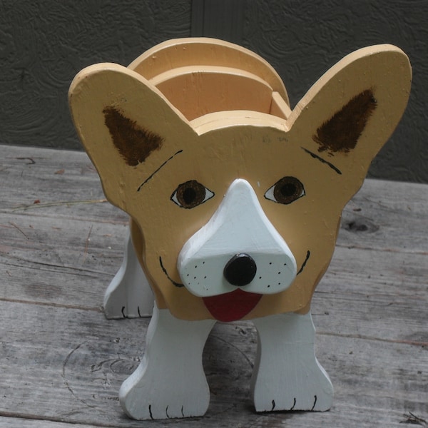 Corgi Planter - Etsy