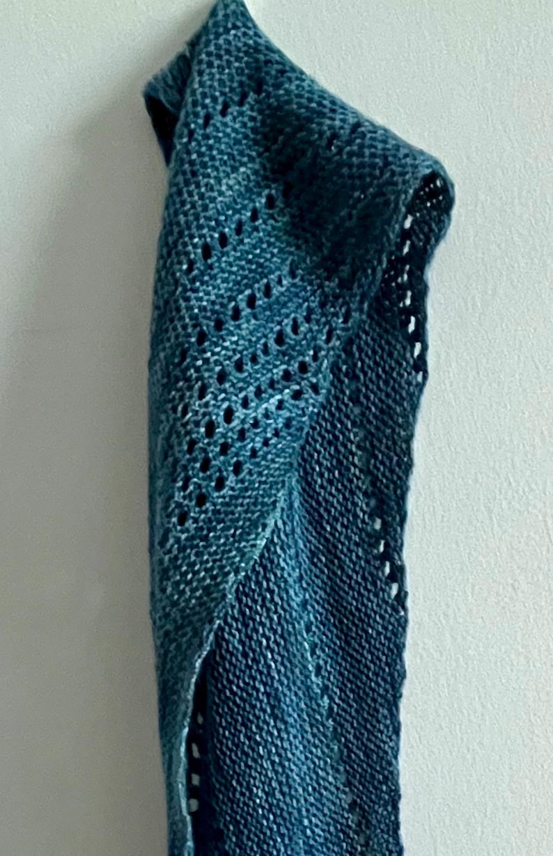 Fibonacci Shawl Knitting Pattern – Asymmetrical Triangle Lace Scarf ...
