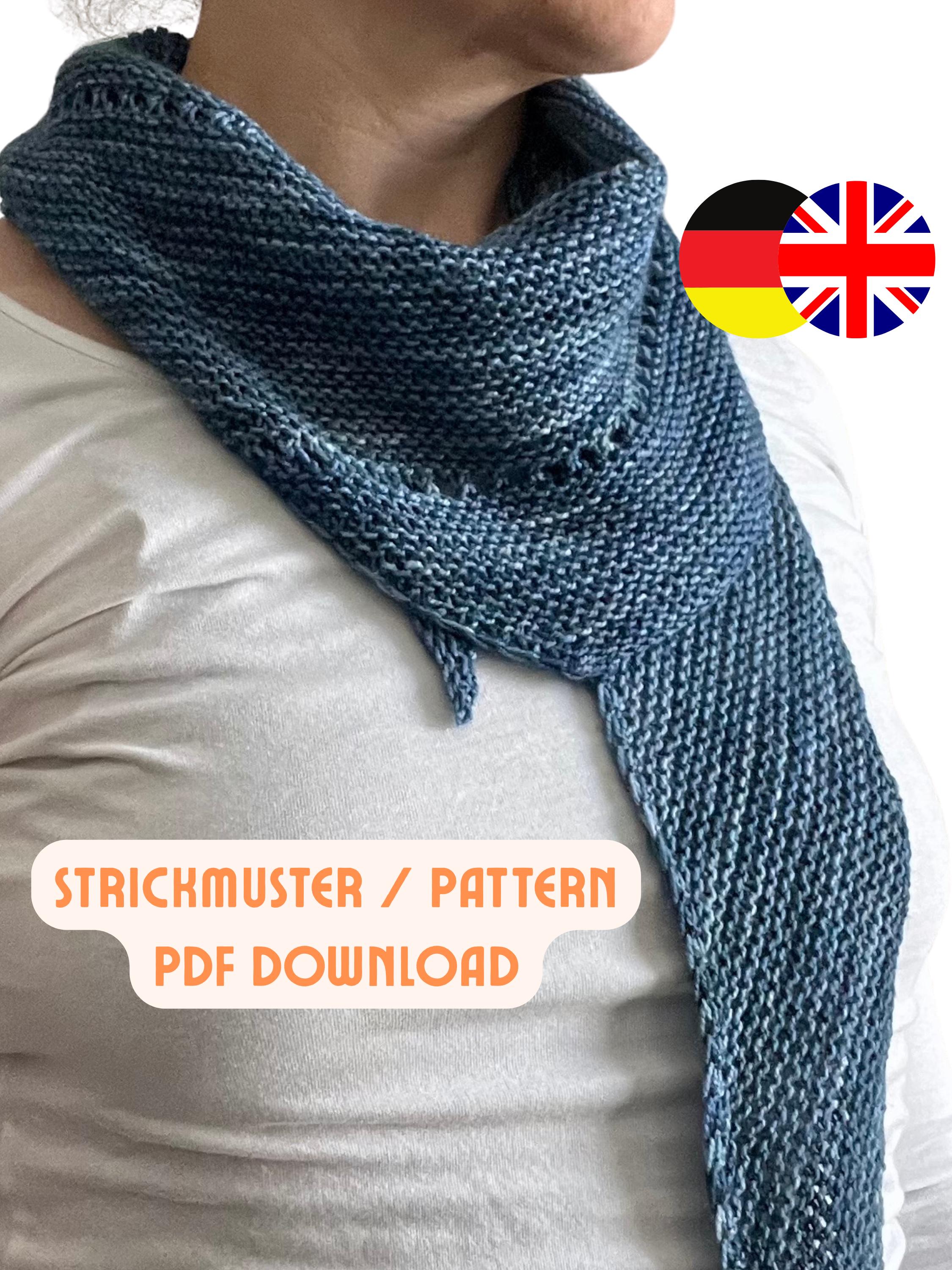 Fibonacci Shawl Knitting Pattern – Asymmetrical Triangle Lace Scarf ...