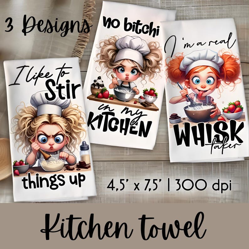 Funny Kitchen Quotes PNG Bundle | Baking Sublimation Designs (digital ...