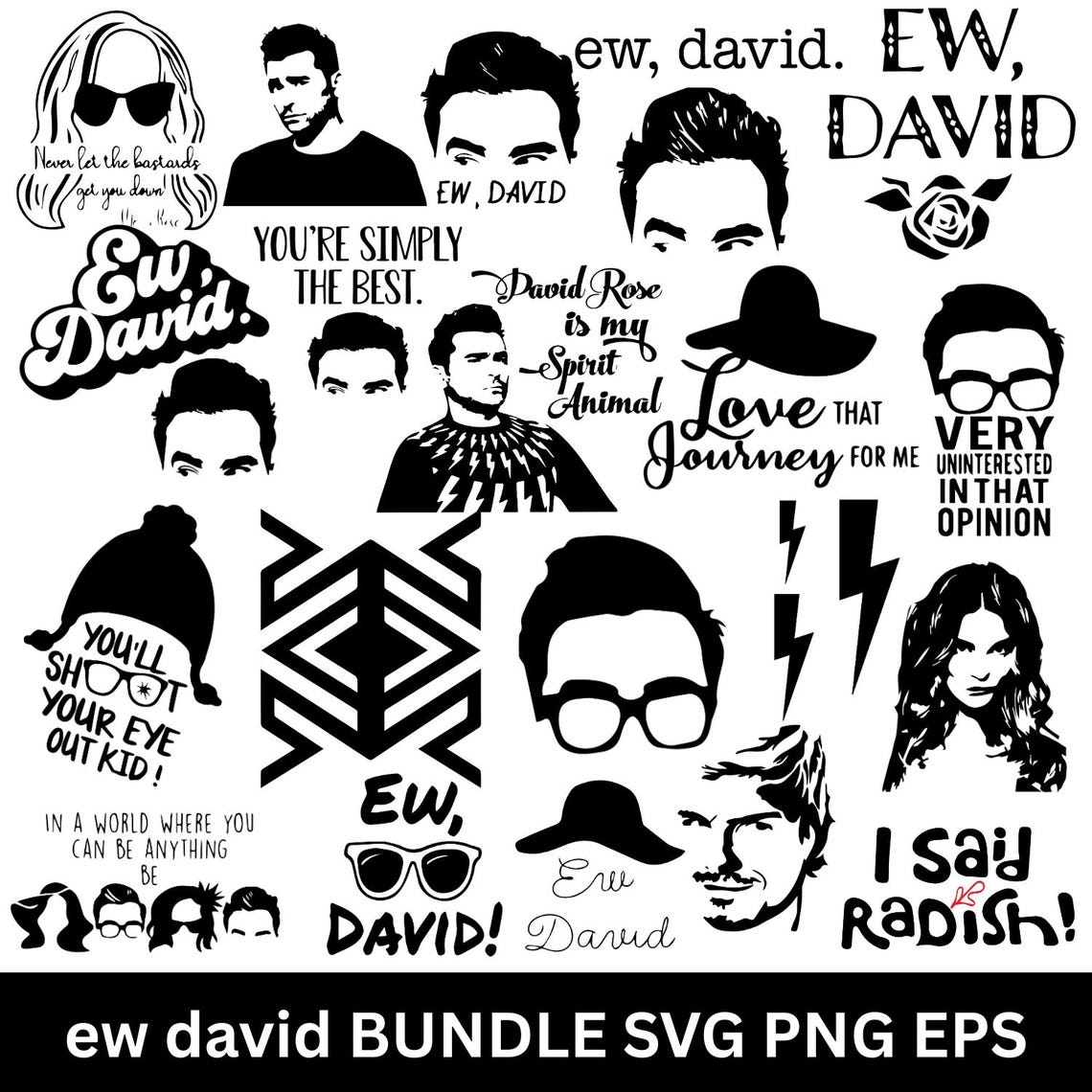 Ew David SVG Bundle: Schitt's Creek Shirt Design (digital Download) - Etsy