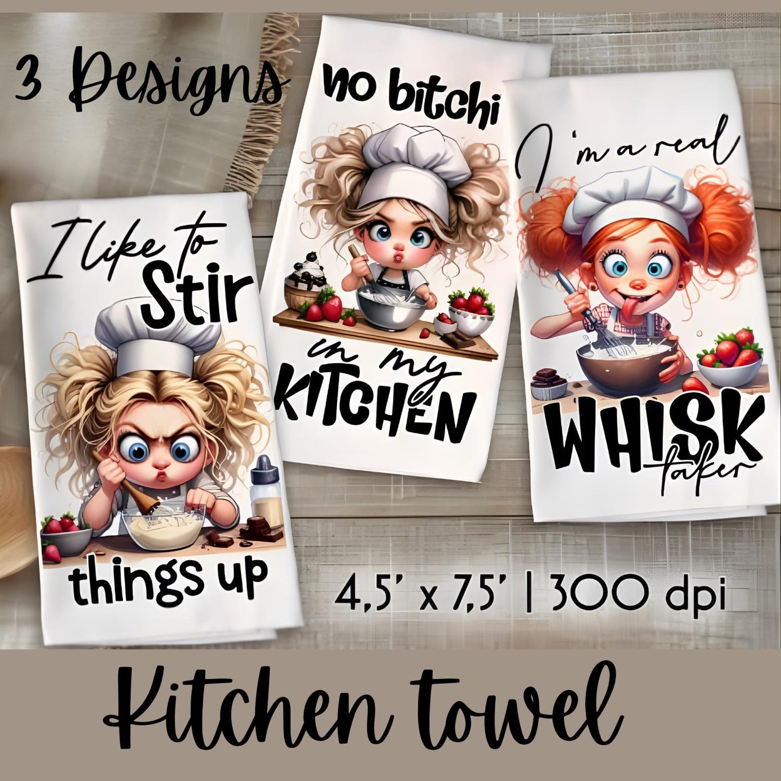 Funny Kitchen Quotes PNG Bundle | Baking Sublimation Designs (digital ...