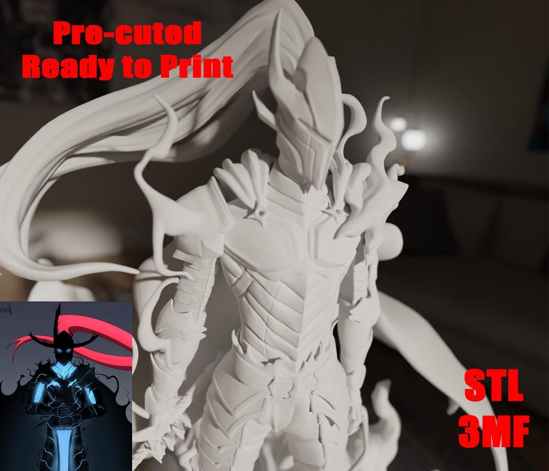 Igris Pre-cuted EASY PRINT Solo Leveling Diorama Model - Etsy