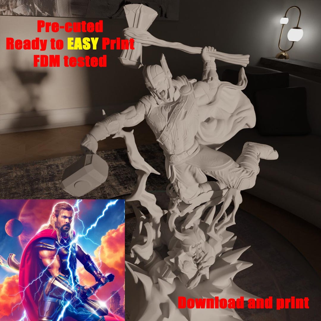 Pre-cut Thor Model: God of Thunder, Asgard Avenger - Etsy