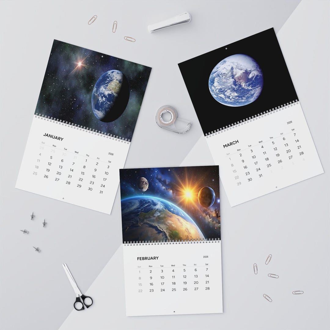 2026 Space & Earth View Calendar, Stunning Planet Photos, Cosmic Galaxy ...