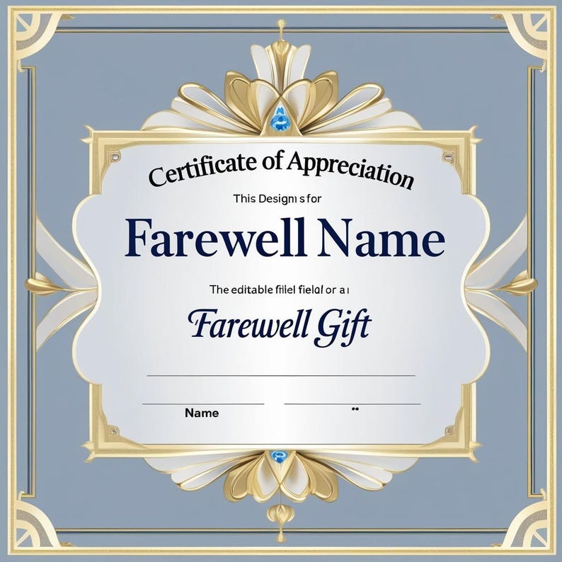 Editable Farewell Gift Memory Book – Printable Sendoff Keepsake for ...
