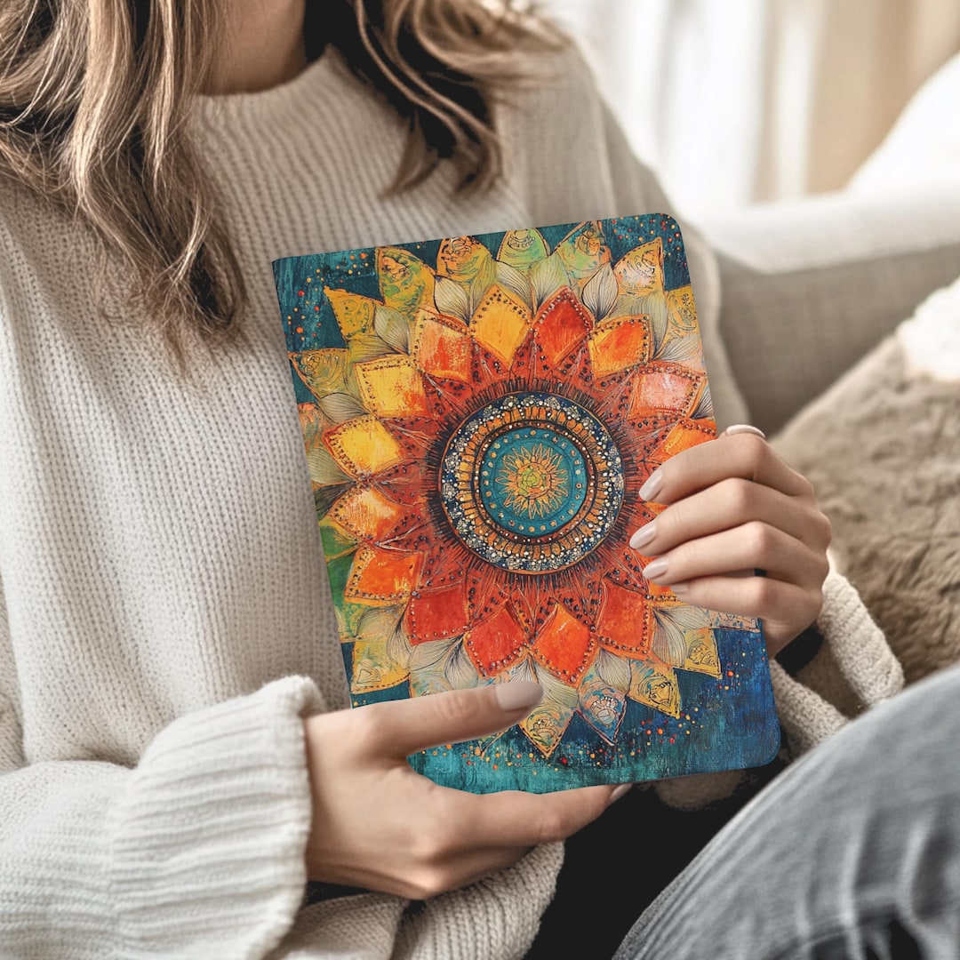 Sunburst Mandala Hardcover Notebook, Spiritual Writing Journal, Chakra ...