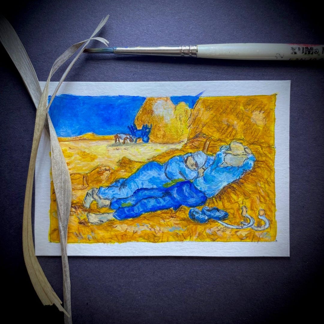 Vincent Van Gogh Original Miniature Dollhouse Painting - Etsy