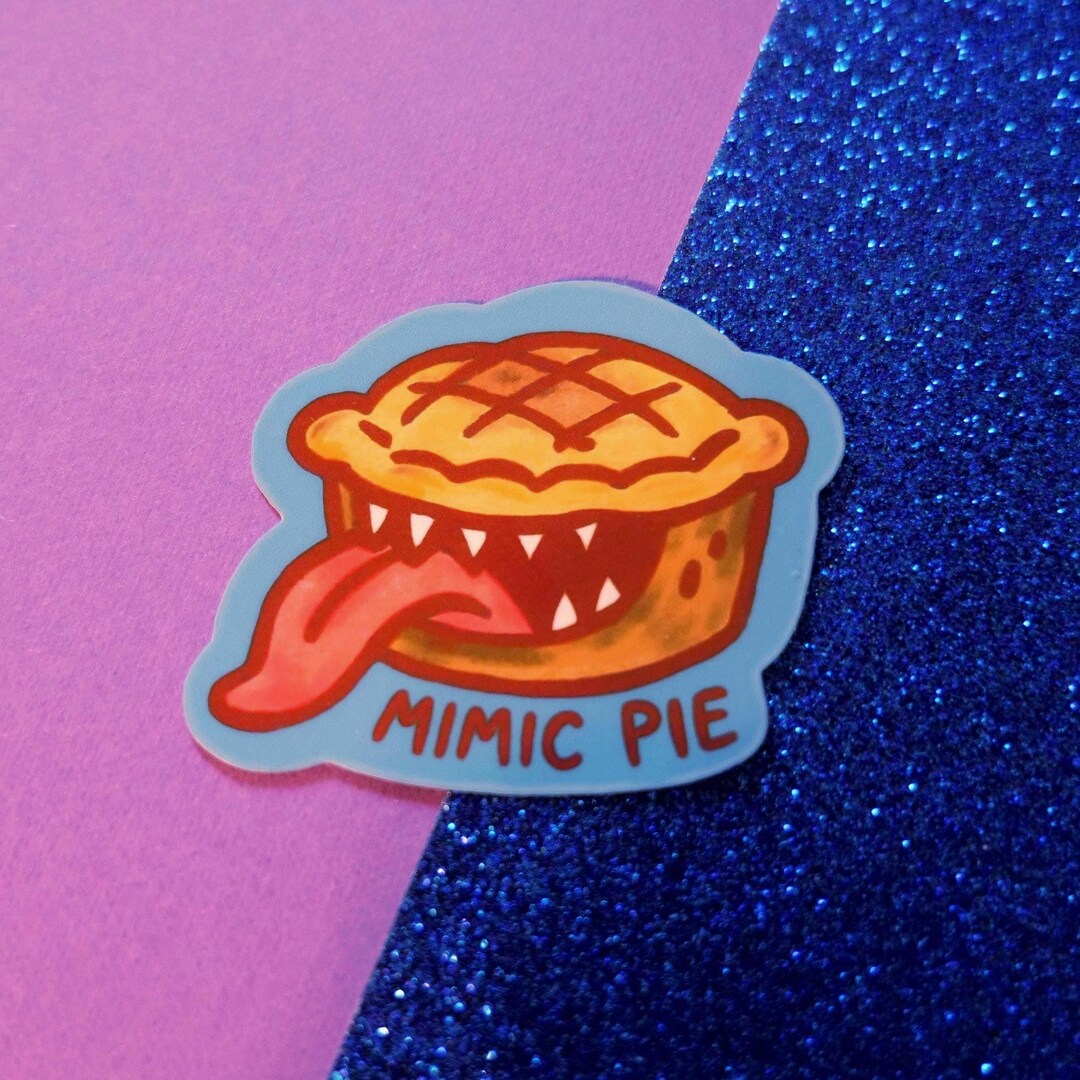 Mimic Pie Sticker D&D TTRPG Dungeon Master - Etsy