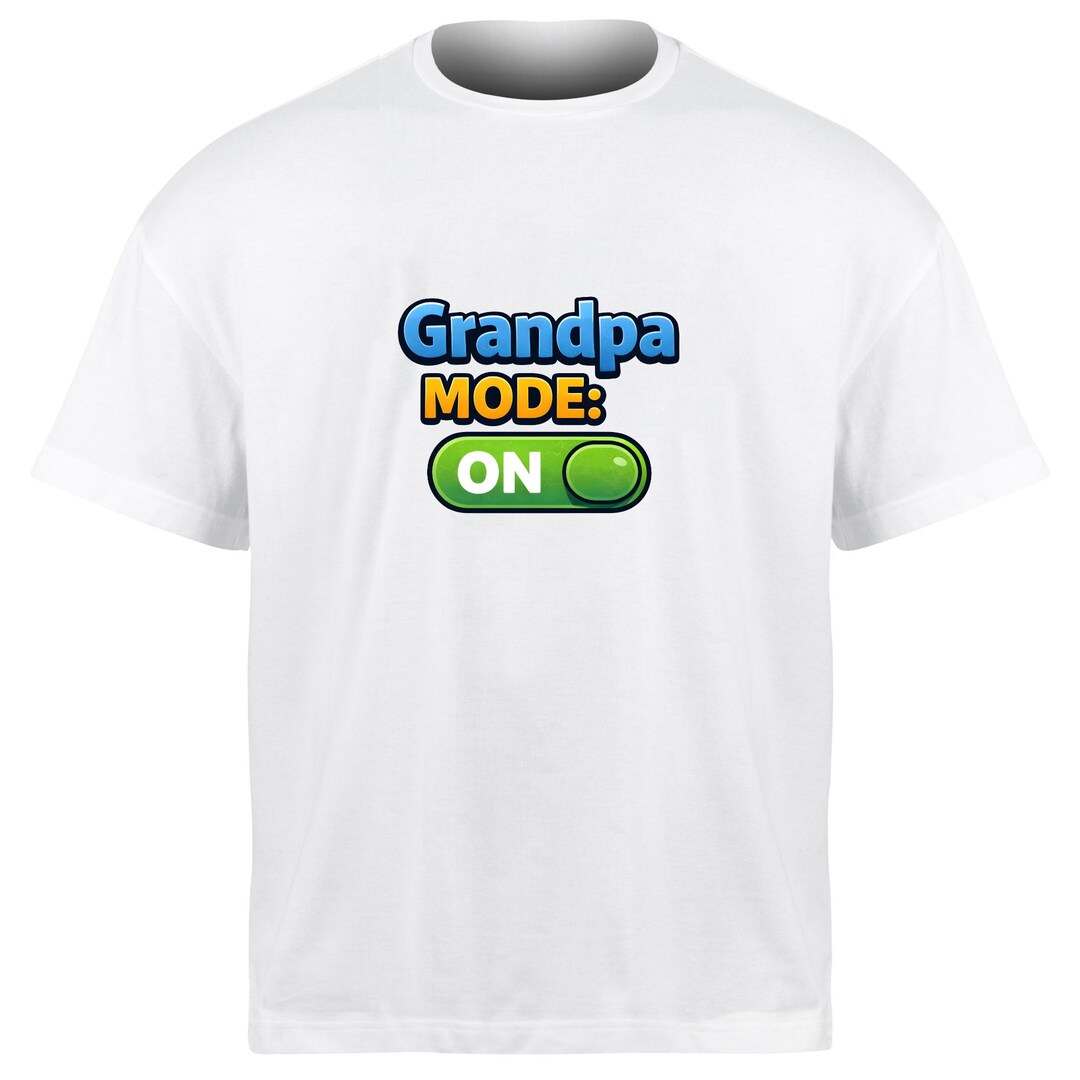 Grandpa Mode PNG: Fun Grandpa Gamer Style Design - Digital Download - Etsy