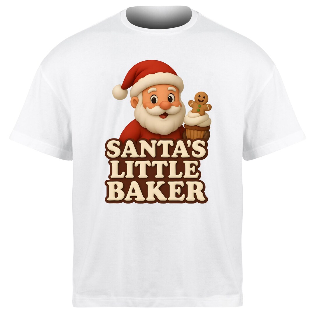 Santa's Little Baker PNG: Christmas Baking Design - Digital Download - Etsy