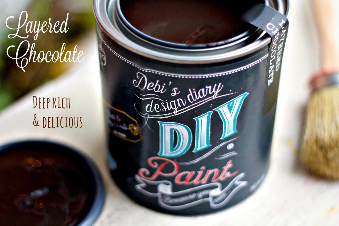 Layered Chocolate Debi's Design Diary DIY Paint Brown Clay Based Chalk ...